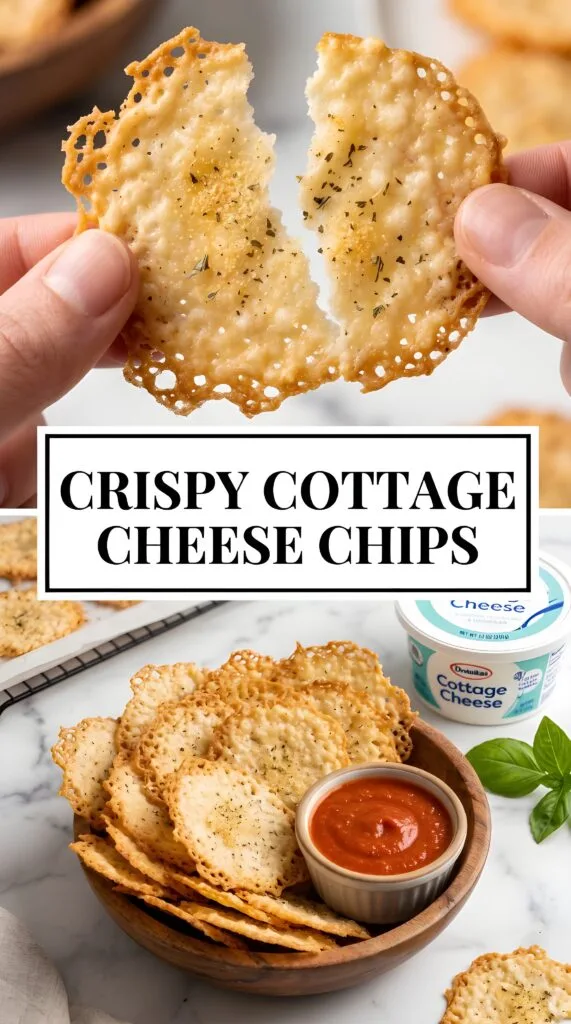 Crispy Cottage Cheese Chips - High Protein Snack Recipe